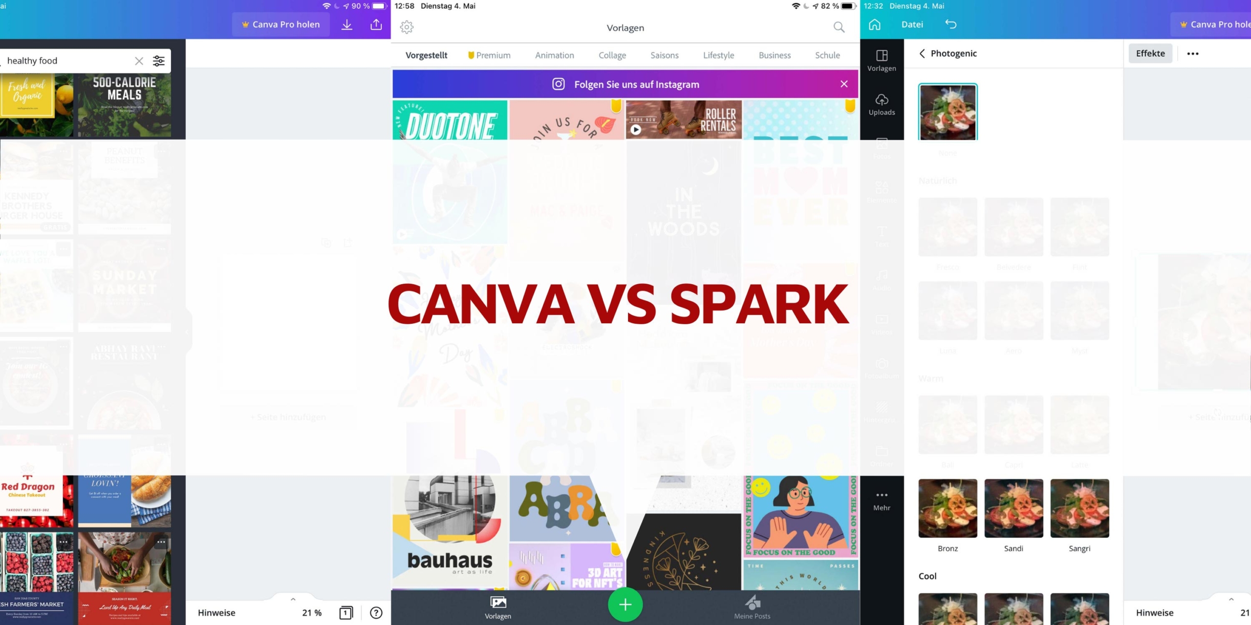 Grafiken für Social-Media Beiträge: Canva vs Adobe Spark in der Übersicht